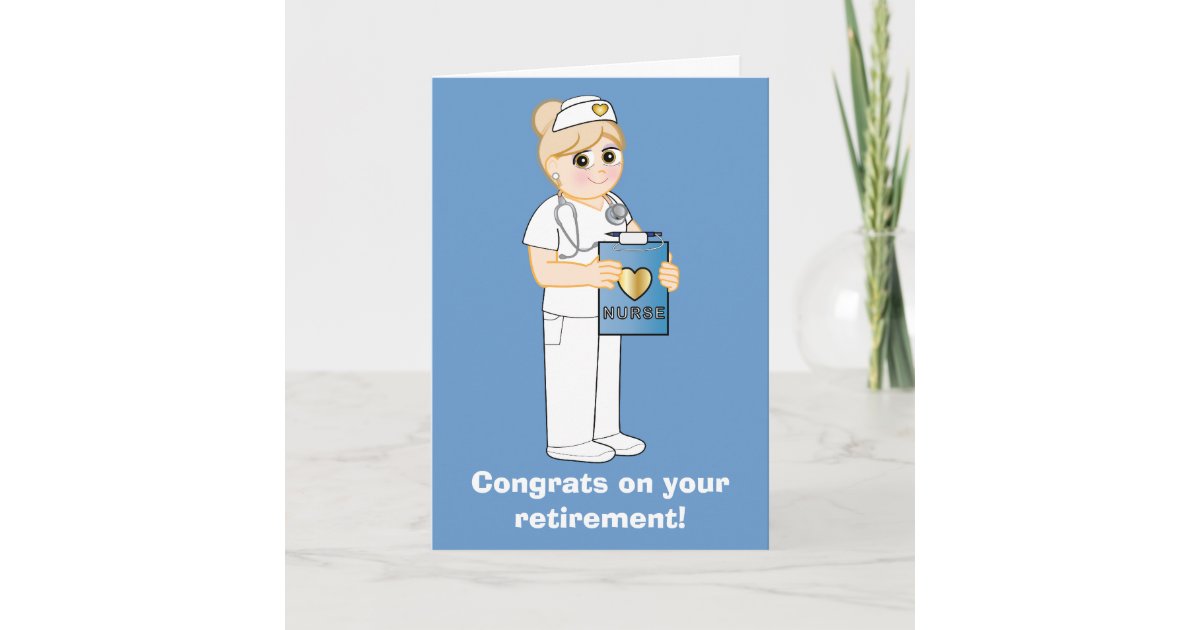 Nurse: Congratulations on Your Retirement Card | Zazzle