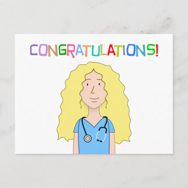 Nurse Congratulations Postcard | Zazzle