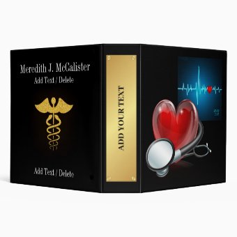 Nurse / Doctor Binder - See Back | Zazzle