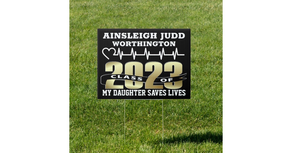 Nurse / Doctor / EMT Graduation Yard Sign | Zazzle