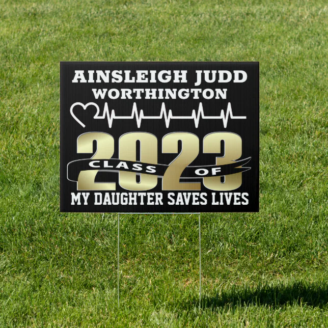 Nurse / Doctor / EMT Graduation Yard Sign | Zazzle