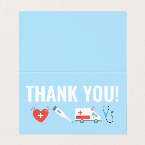Nurse Doctor Medical Appreciation Thank You Business Card | Zazzle
