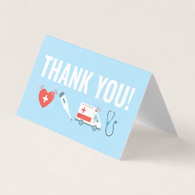 Nurse Doctor Medical Appreciation Thank You Business Card | Zazzle