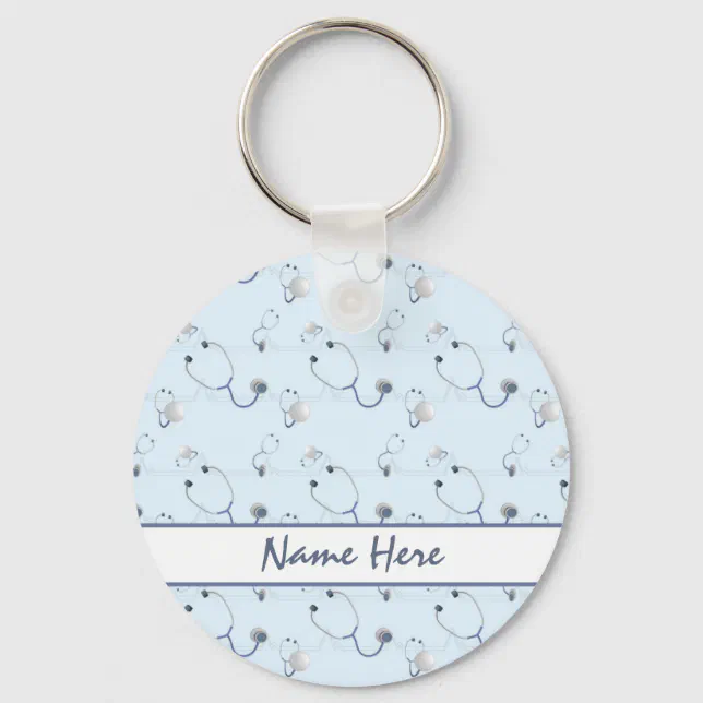 Nurse Doctor Stethoscope Keychain | Zazzle