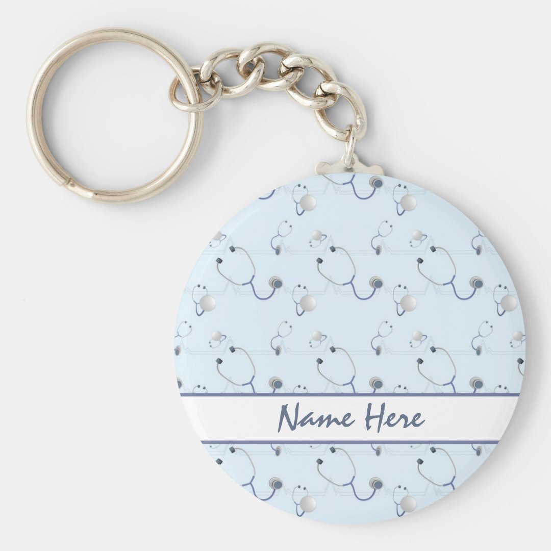 Nurse Doctor Stethoscope Keychain | Zazzle
