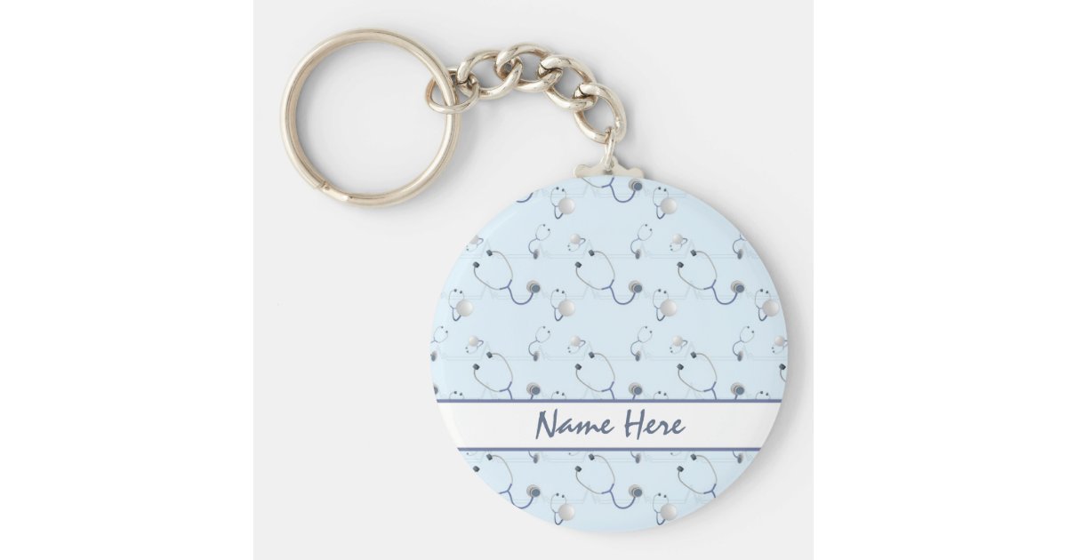 Nurse Doctor Stethoscope Keychain | Zazzle