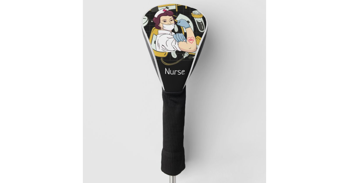 Nurse equipment golf head cover | Zazzle