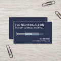 Nurse Flu Shot Blue Business Card | Zazzle
