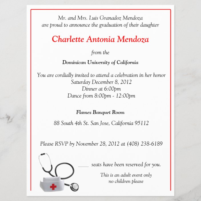 Nurse Flyer Invite | Zazzle.com