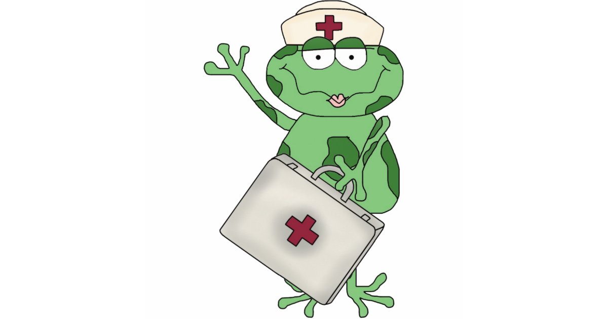 Nurse Frog Sculpture | Zazzle