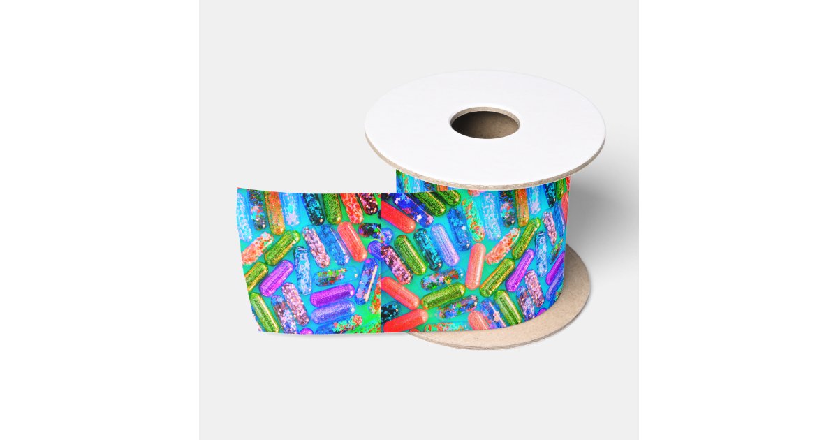 Nurse glitter medication ribbon | Zazzle