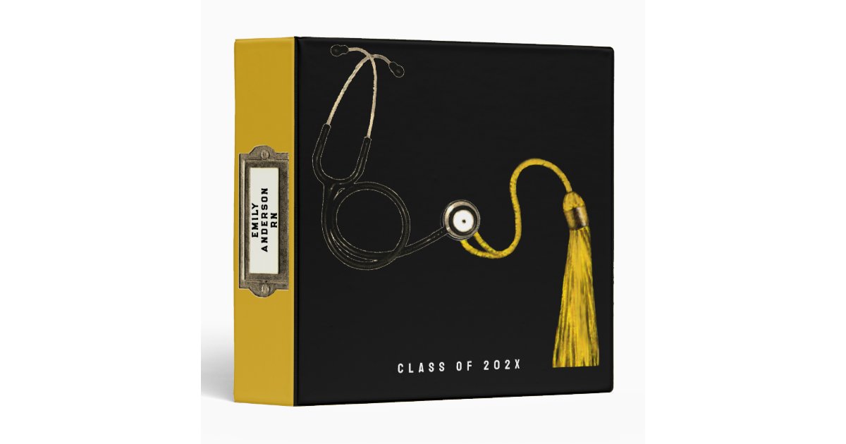 Nurse Graduation 2025 3 Ring Binder | Zazzle