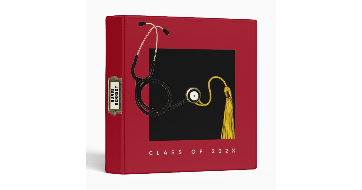 Nurse Graduation 3 Ring Binder | Zazzle
