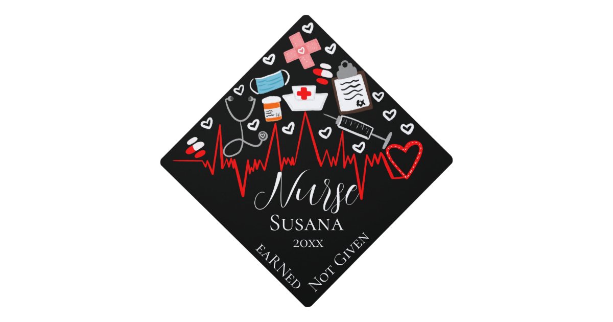 Nurse Graduation Cap Topper | Zazzle