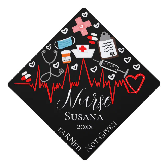 Nurse Graduation Cap Topper | Zazzle