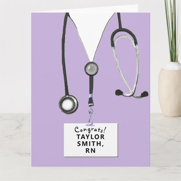 Nurse Graduation Congrats Card | Zazzle.com