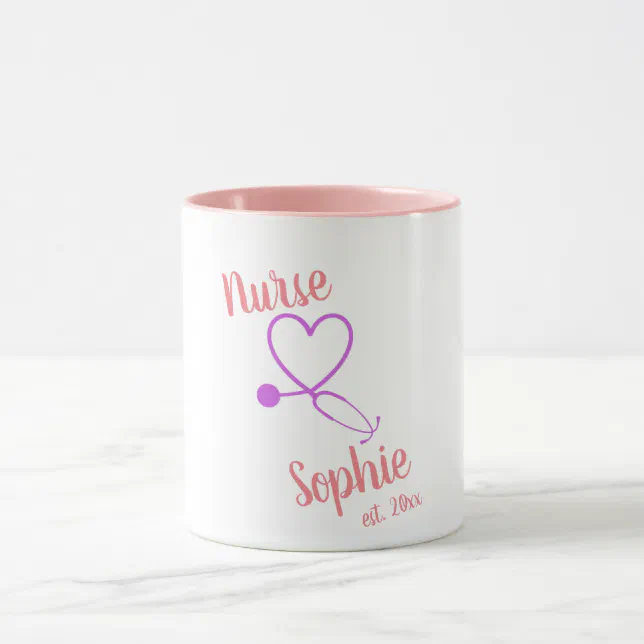 Nurse Graduation Mug Gift Personalized Add Name | Zazzle