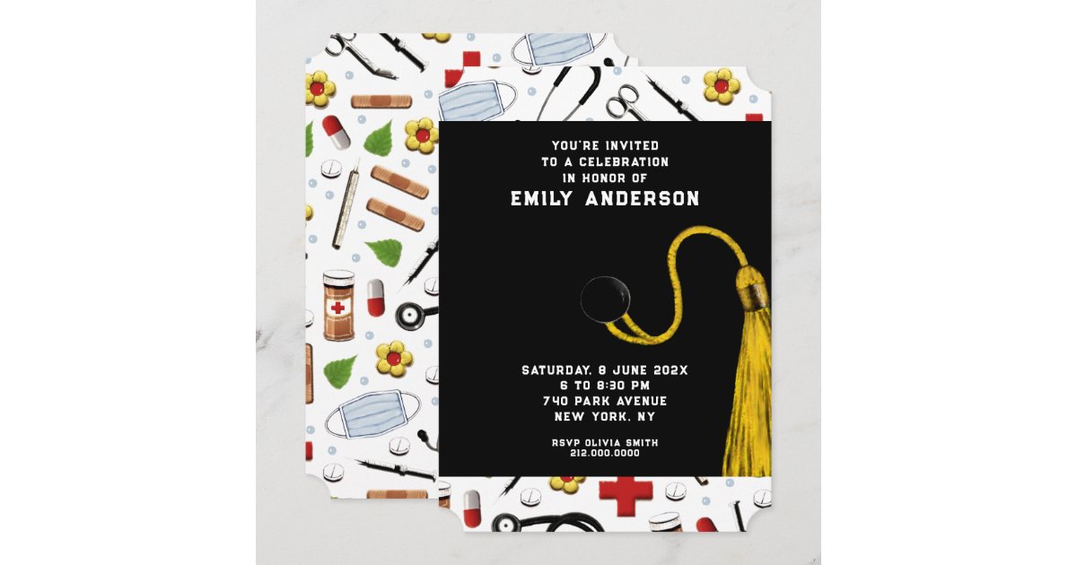 Nurse Graduation Party Invitation | Zazzle