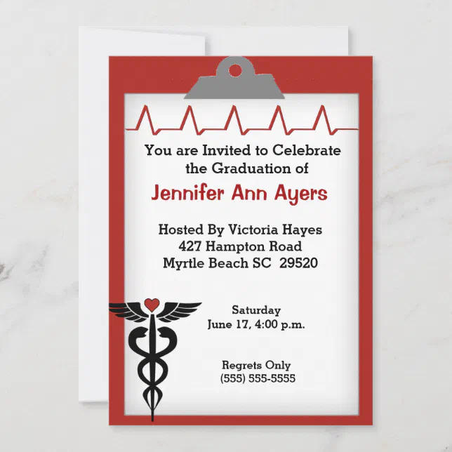 Nurse Graduation Party Invitation | Zazzle