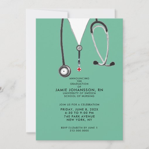 Nurse Graduation Party Invitations | Zazzle