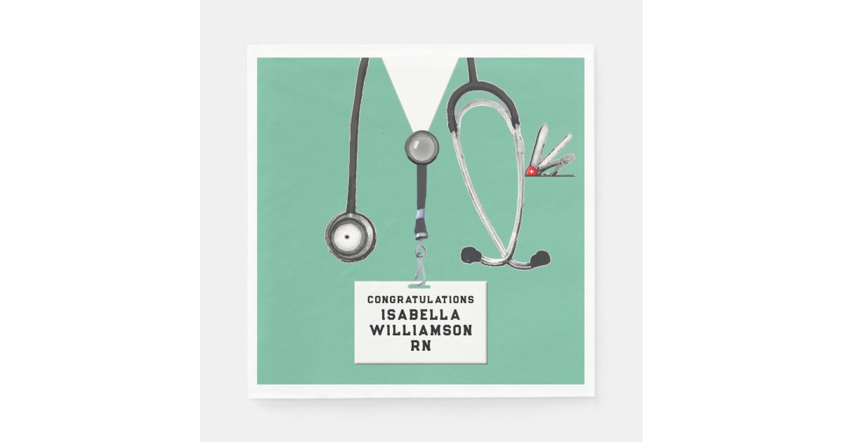 Nurse Graduation Party Napkins | Zazzle