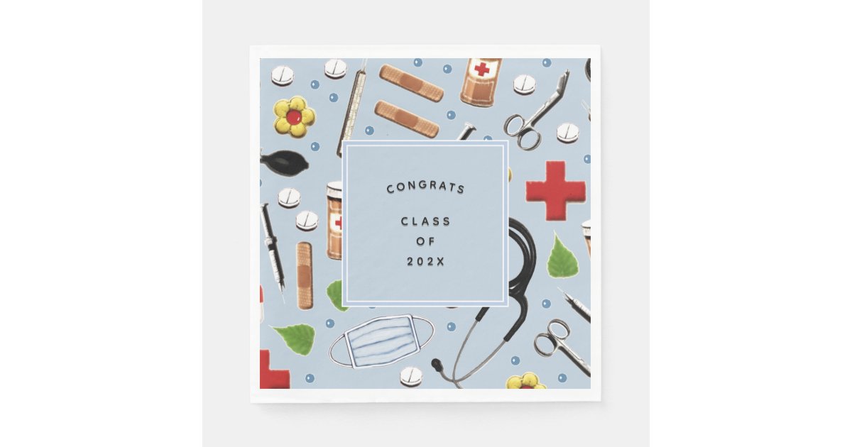 Nurse Graduation Party Napkins | Zazzle