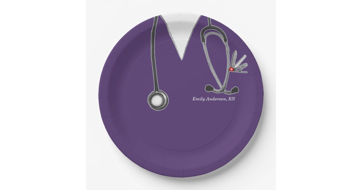 Nurse Graduation Party Paper Plate | Zazzle