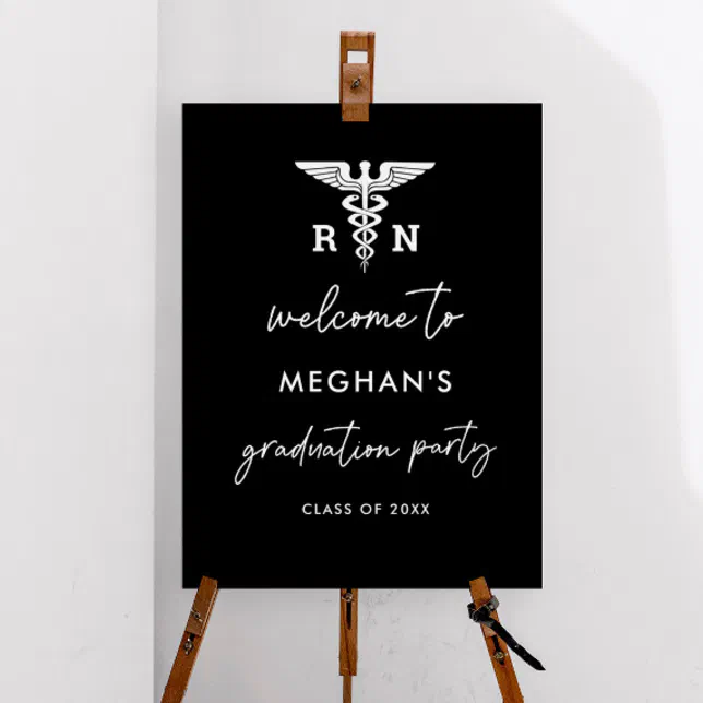 Nurse Graduation Party Welcome Sign | Zazzle