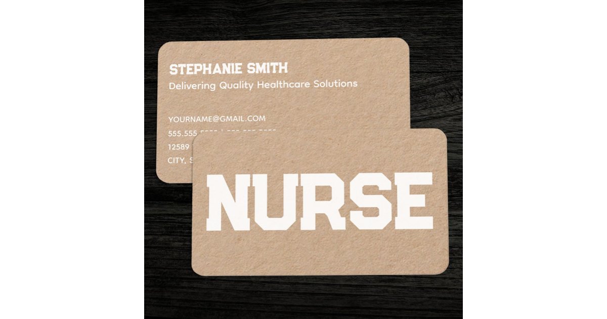 Nurse Healthcare RN Business Card | Zazzle
