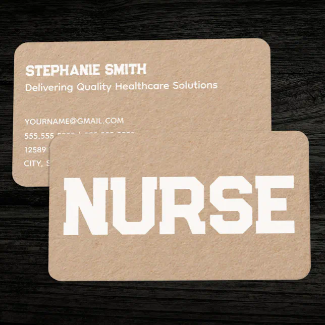 Nurse Healthcare RN Business Card | Zazzle