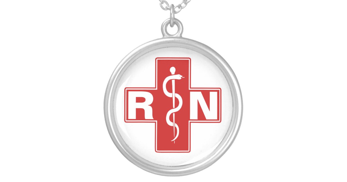 Nurse Initials Necklace | Zazzle
