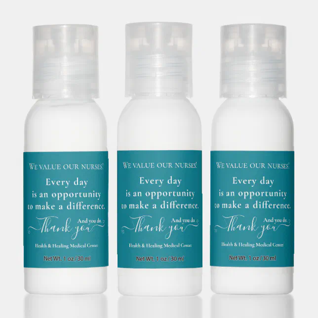 Nurse Lotion Appreciation Week Bulk Hand Lotion | Zazzle