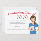 Nurse Medical Graduation Invitation | Zazzle