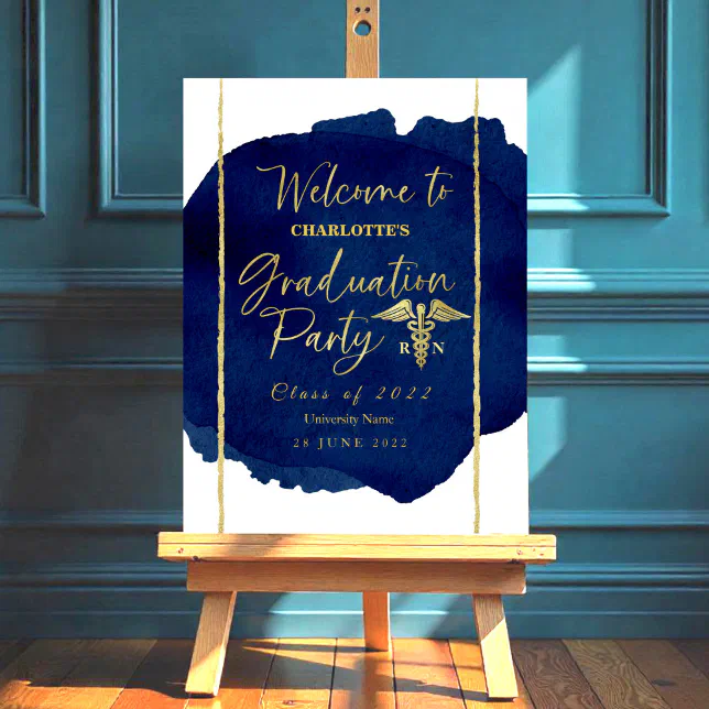 Nurse Medical Graduation Party Welcome Sign | Zazzle