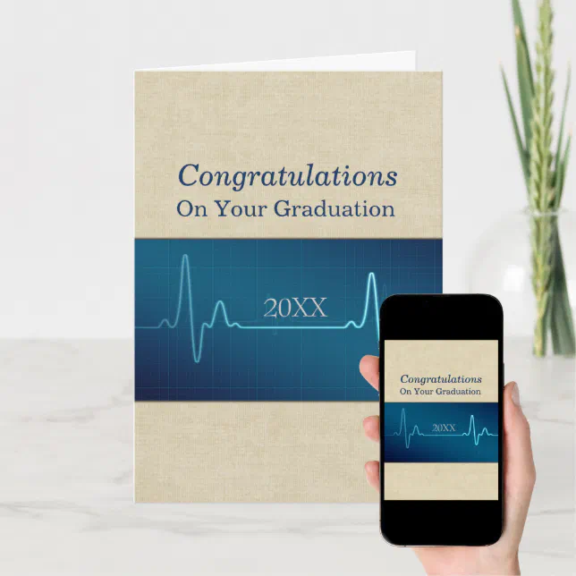 Nurse Medical or Doctor Graduate Congratulations Card | Zazzle