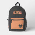 Nurse Neonatal NICU Custom Monogram Printed Backpack | Zazzle