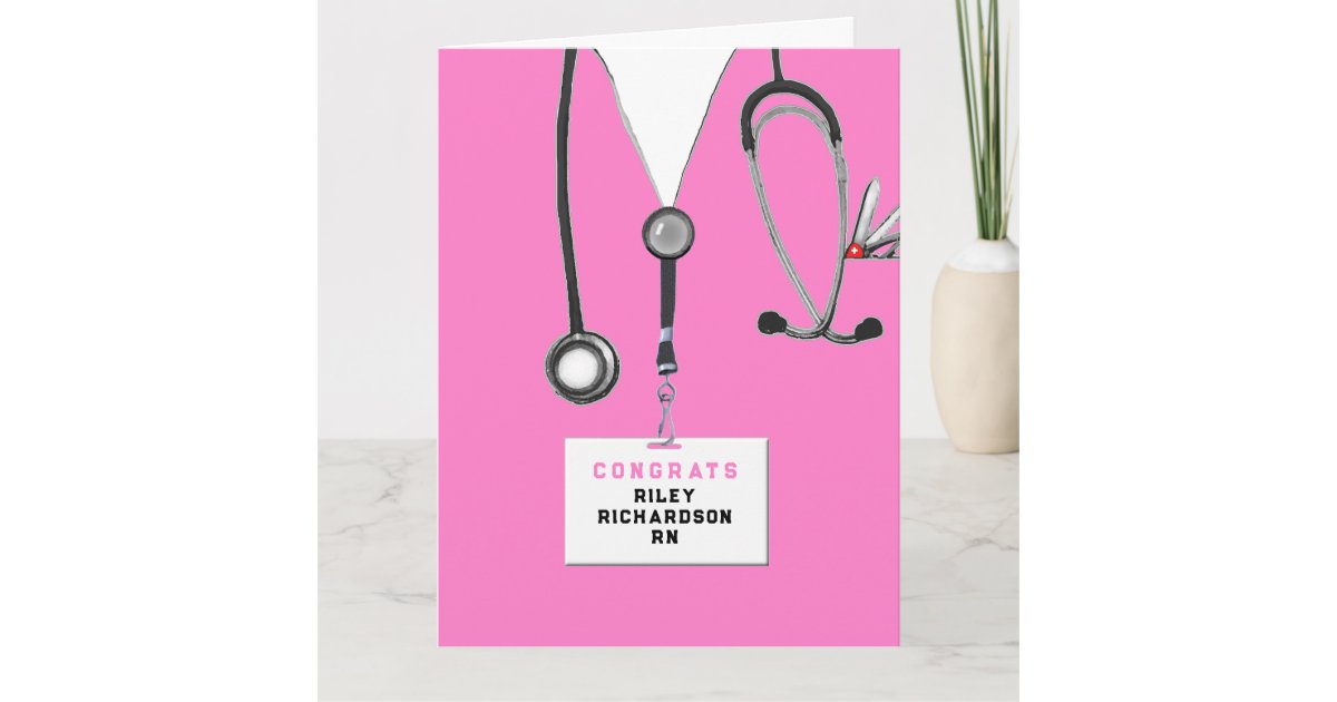 Nurse Nursing School Graduation Card | Zazzle