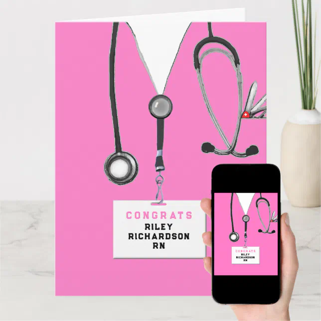 Nurse Nursing School Graduation Card | Zazzle