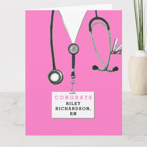 Nurse Nursing School Graduation Card | Zazzle