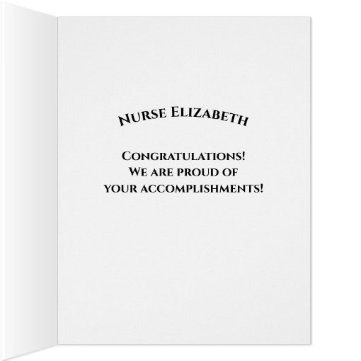 Nurse Nursing School Graduation Congratulations | Zazzle