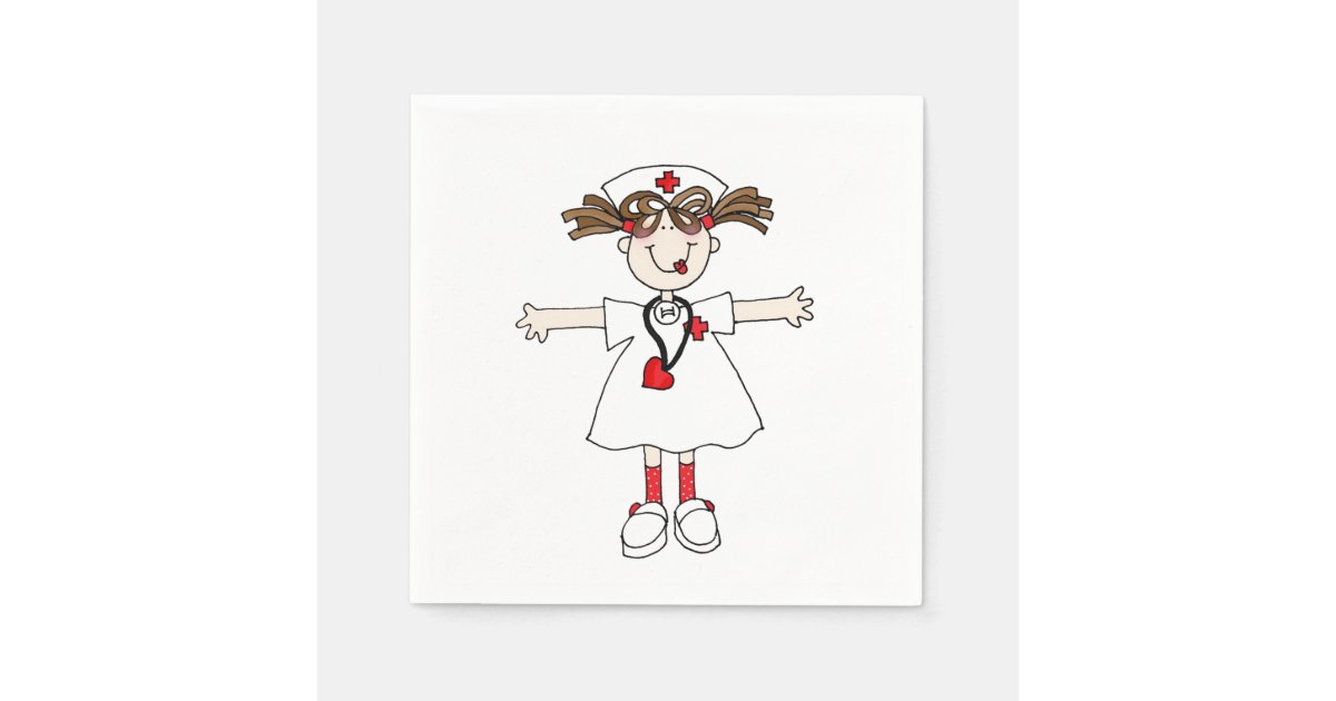 Nurse Paper Napkins | Zazzle
