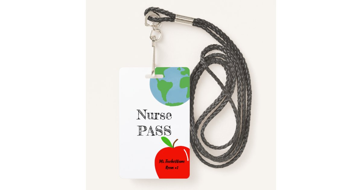Nurse Pass Personalized Badge | Zazzle