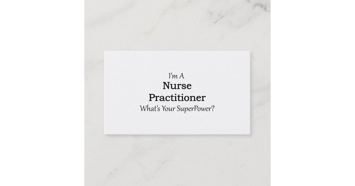 Nurse Practitioner Business Card | Zazzle