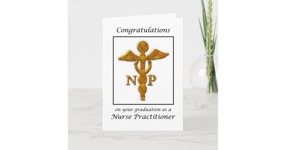 Nurse Practitioner Graduation Congratulations Card | Zazzle.com