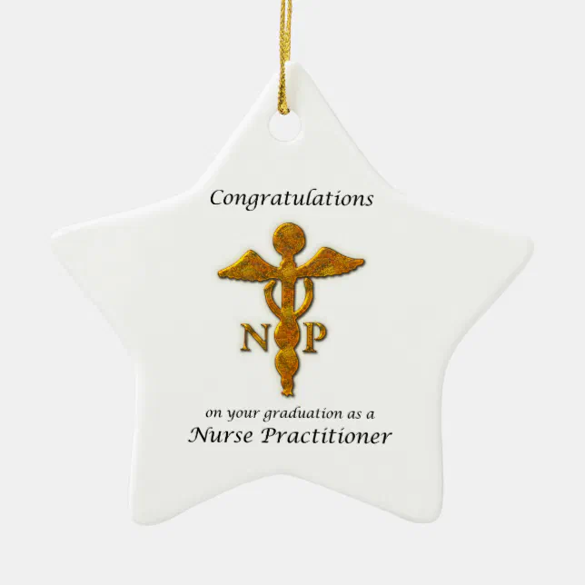 Nurse Practitioner Graduation Congratulations Ceramic Ornament | Zazzle