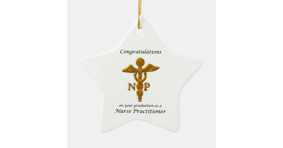 Nurse Practitioner Graduation Congratulations Ceramic Ornament | Zazzle