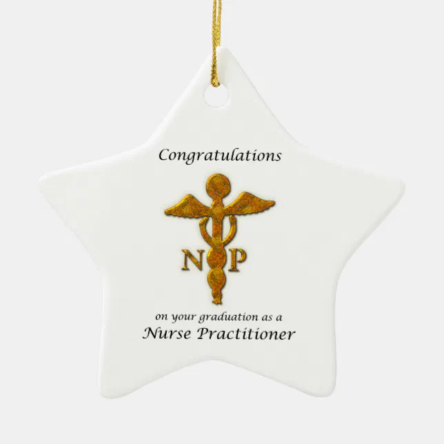 Nurse Practitioner Graduation Congratulations Ceramic Ornament | Zazzle