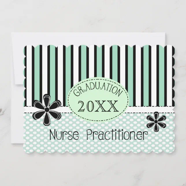 Nurse Practitioner Graduation Invitations #14 | Zazzle