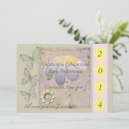 Nurse Practitioner Graduation Invitations 2014 | Zazzle