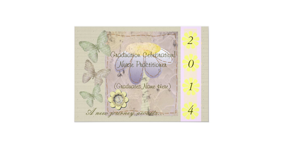 Nurse Practitioner Graduation Invitations 2014 | Zazzle.com